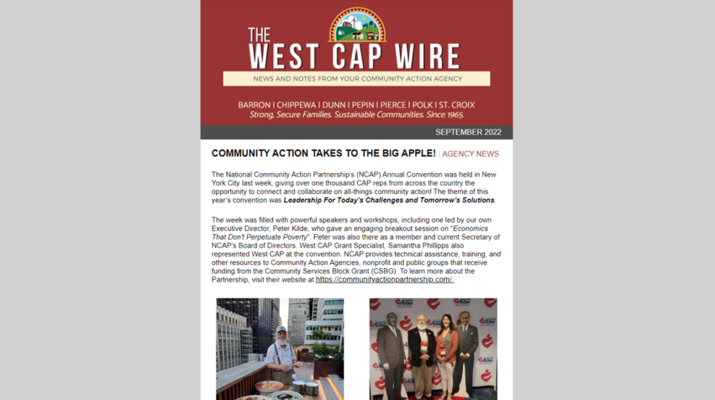 West CAP - West Central Wisconsin Community Action Agency, Inc.